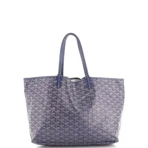 Goyard Saint Louis Tote Coated Canvas Pm - Blue