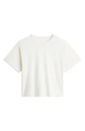 FREE FLY Heavyweight Cotton Crop T-shirt - Bone