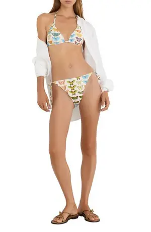 REISS Thia Butterfly Triangle Bikini Top