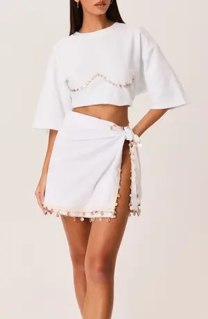 SNDYS. Zelie Shell Wrap Maxi Skirt