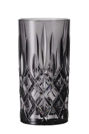 NACHTMANN Noblesse Set Of 2 Long Drink Highball Glasses - Smoke