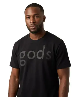 AMIR JAMES CLOTHIERS Gods Essential Tee - Black