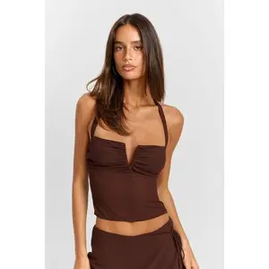 SASHA THERESE Victoria Top - Chocolate