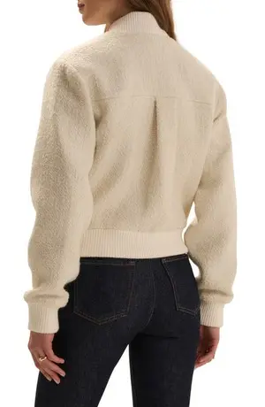 FAVORITE DAUGHTER The Bouclé Studio Bomber Jacket