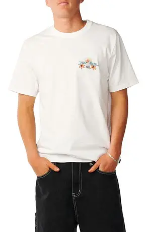Rip Curl Hazed & Tubed Graphic T-shirt - Bone