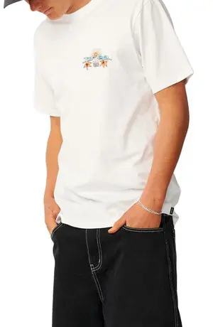 Rip Curl Hazed & Tubed Graphic T-shirt - Bone