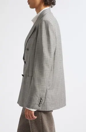 Valentino Garavani Plaid Mohair & Wool Sport Coat