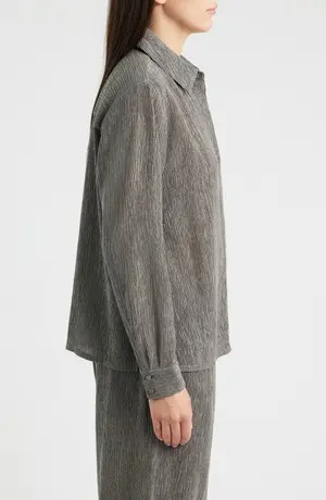 Eileen Fisher Classic Collar Easy Shirt
