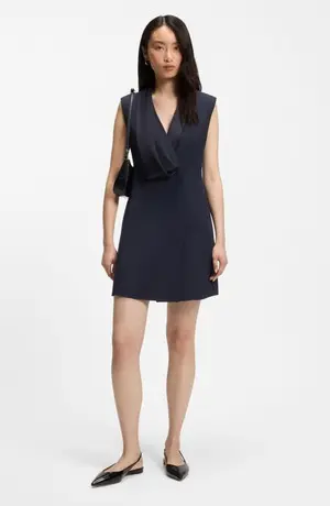 BOSS Danjanal Sleeveless Tuxedo Minidress