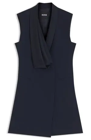 BOSS Danjanal Sleeveless Tuxedo Minidress