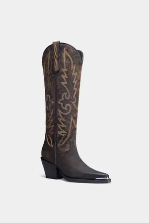 DANTE Western Fashion Leather Boots Gilia - Brown