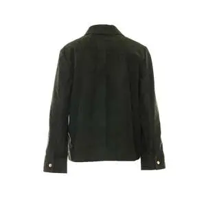 Max Mara Suede Shirt Jacket - Green