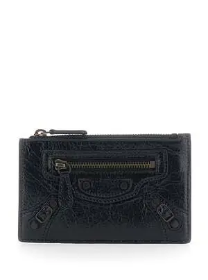 Balenciaga Le City Long' Black Cardholder With Tone-on-tone Logo On The Back In Leather For - Multicolor