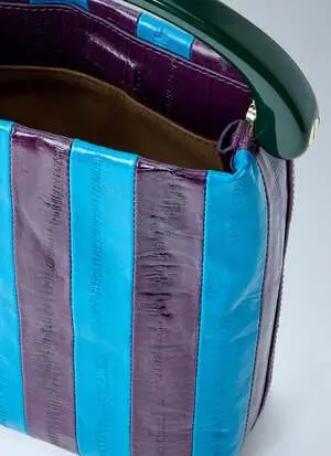 Dries Van Noten Striped Handle Handbag