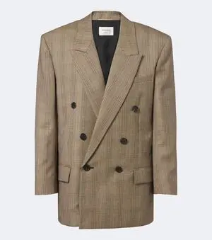 Saint Laurent Wool Blazer - Beige