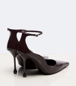 JIMMY CHOO Quinci Leather Pumps With Buckle-fastening Ankle Strap