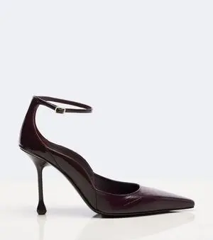 JIMMY CHOO Quinci Leather Pumps With Buckle-fastening Ankle Strap