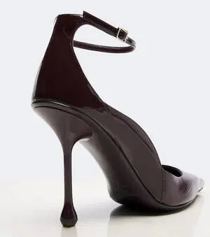 JIMMY CHOO Quinci Leather Pumps With Buckle-fastening Ankle Strap
