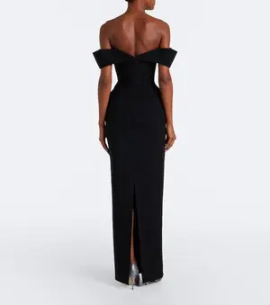 Rachel Gilbert Oscar Off-the-shoulder Corset Gown