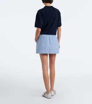 Miu Miu Gingham Miniskirt