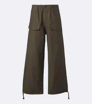 JW Anderson Cotton-blend Wide-leg Pants - Green