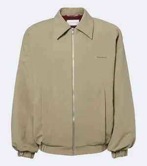 Magda Butrym Cotton Twill Blouson Jacket - Green