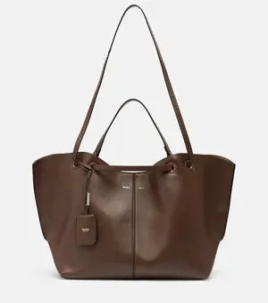 Max Mara Large Leather Tote Bag - Brown