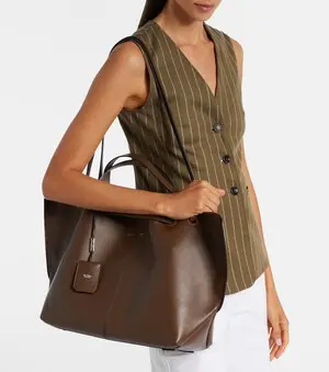 Max Mara Leather Tote Bag