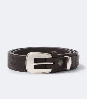 LEMAIRE Leather Belt - Brown