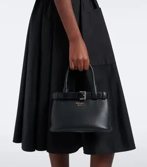 Prada Small Leather Top-handle Bag - Black