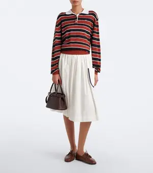 Prada Buckle Small Leather Shoulder Bag