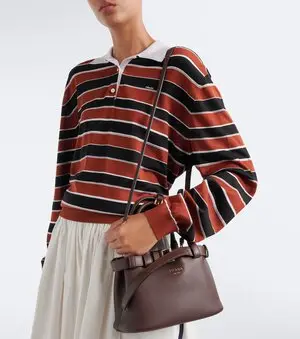 Prada Buckle Small Leather Shoulder Bag