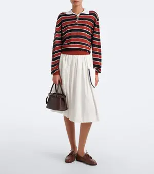 Prada Buckled Small Leather Top-handle Bag - Brown