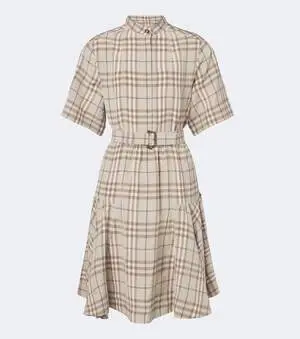 Burberry Check Belted Minidress