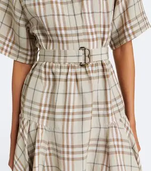 Burberry Check Belted Minidress