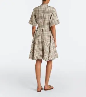 Burberry Check Belted Minidress
