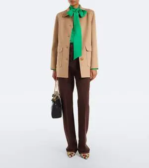 Valentino Garavani Vlogo Wool And Cashmere Jacket
