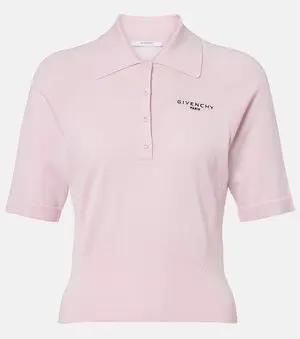 Givenchy Cotton And Silk Polo Shirt - Pink