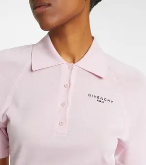 Givenchy Cotton And Silk Polo Shirt - Pink
