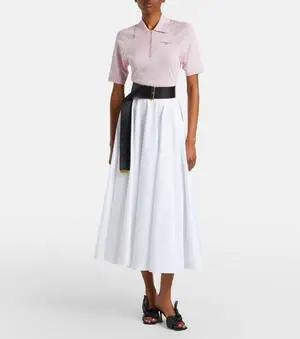 Givenchy Cotton And Silk Polo Shirt - Pink