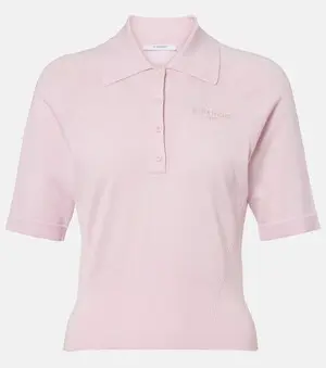 Givenchy Cotton And Silk Polo Shirt - Pink