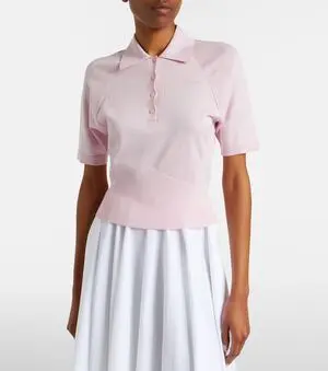 Givenchy Cotton And Silk Polo Shirt