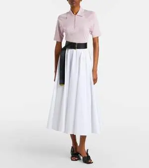 Givenchy Cotton And Silk Polo Shirt