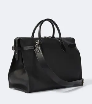 Valentino Garavani Vlogo Leather Briefcase