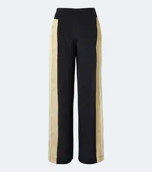 SIR. Sona Silk Wide-leg Pants - Beige