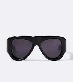 JACQUES MARIE MAGE Barclay Aviator Sunglasses - Black
