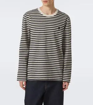 AMI Paris Striped Cotton T-shirt - Multicoloured