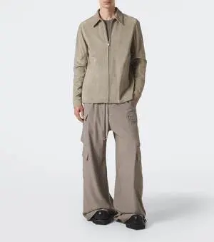 Rick Owens Brad Suede Jacket - Beige