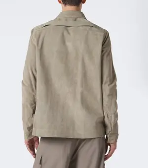 Rick Owens Brad Suede Jacket - Beige