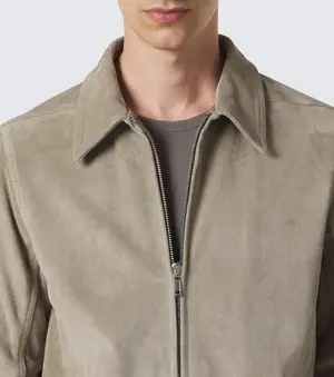Rick Owens Brad Suede Jacket - Beige